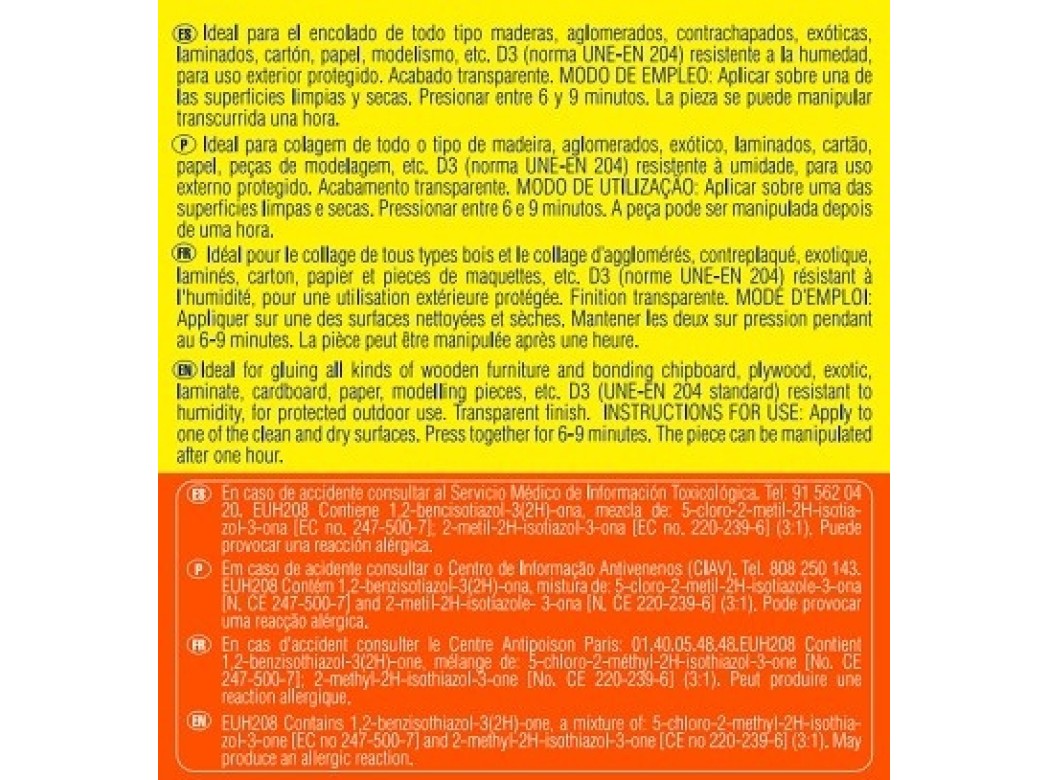 Cola blanca mad rapida 250 gr unifix quilosa