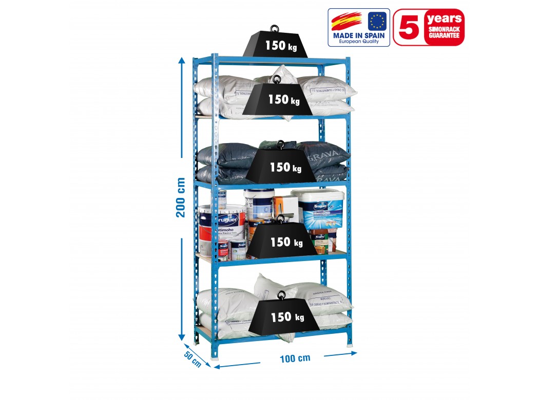 Kit Maderclick Plus 5/500 Azul/madera 2000x1000x500