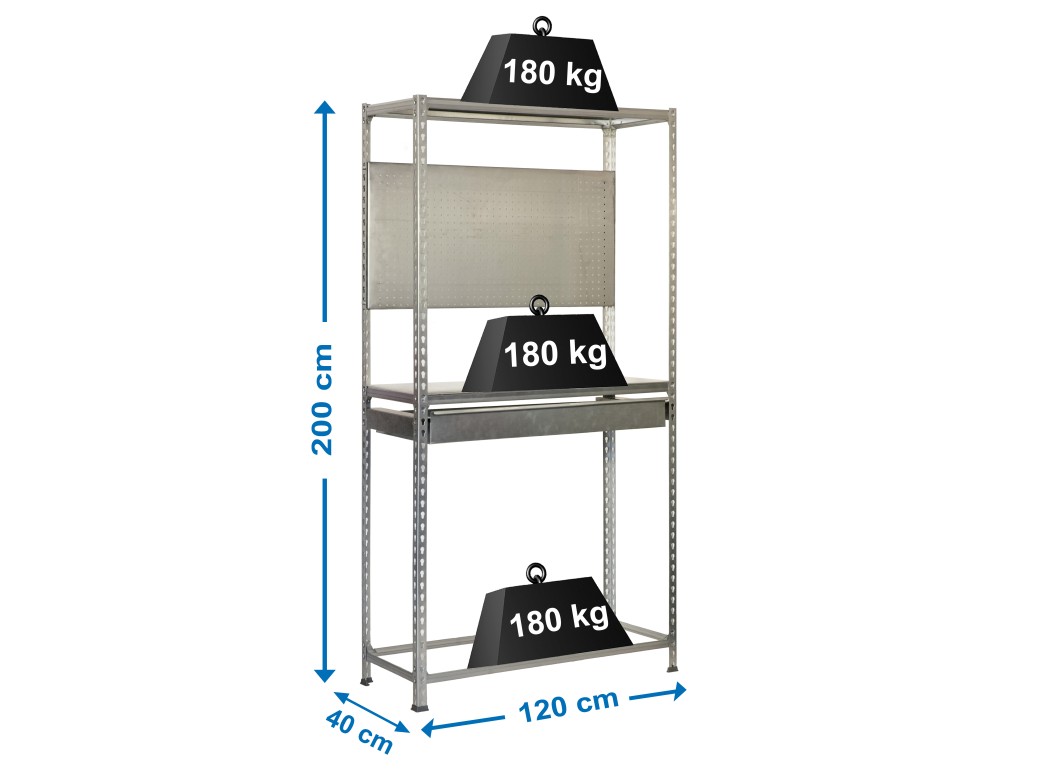 Kit Simonracing Box Megaplus 3/400 Galvanizado 2000x1200x400